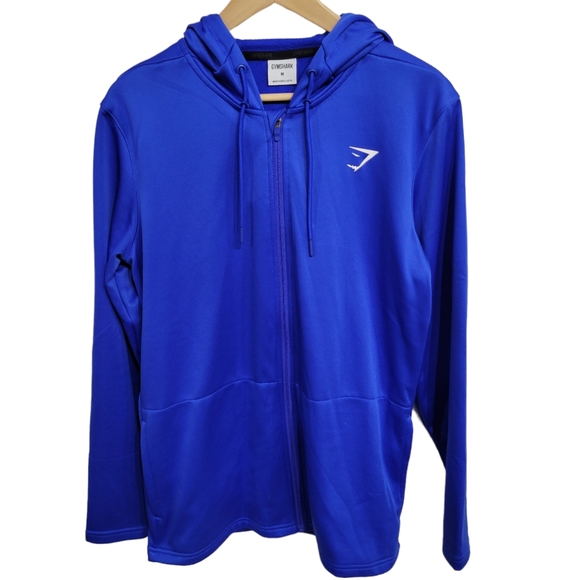 Gymshark | Jackets & Coats | Gymshark Full Zip Hoodie Jacket Royal Blue ...